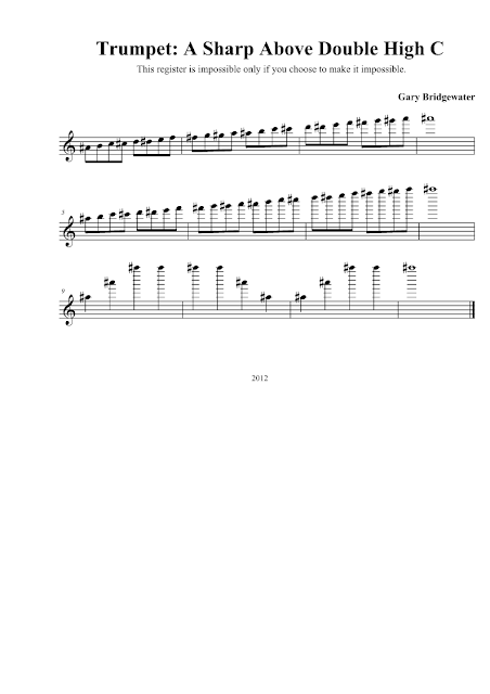 Trumpet: Trumpet: A Sharp Above Double High C